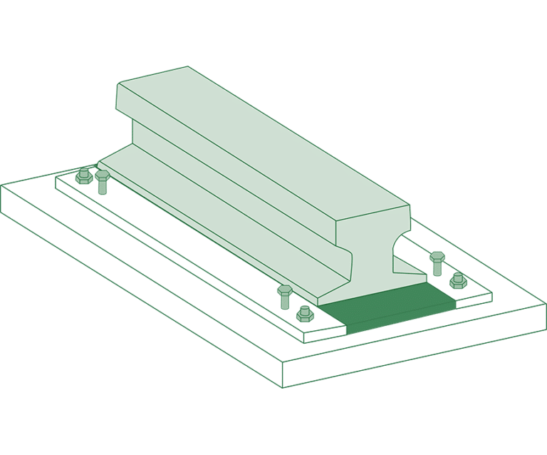 IP-4100 Crane Rail Pad | EMRAILS